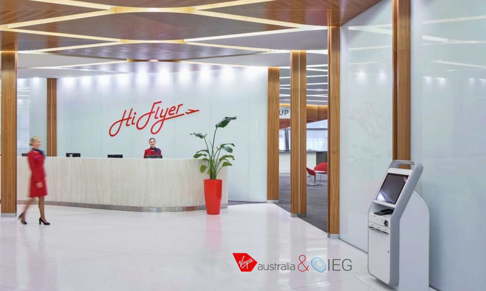 IEG & Virgin Australia open Kiosks for lounge users. – IEG America Blog